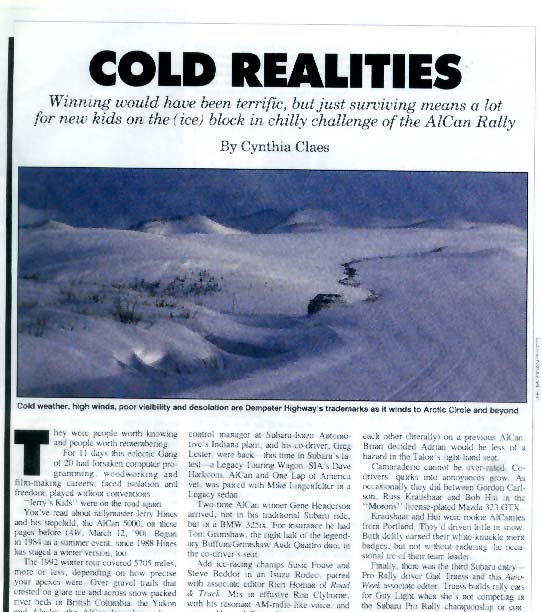 Alcan Rally information center